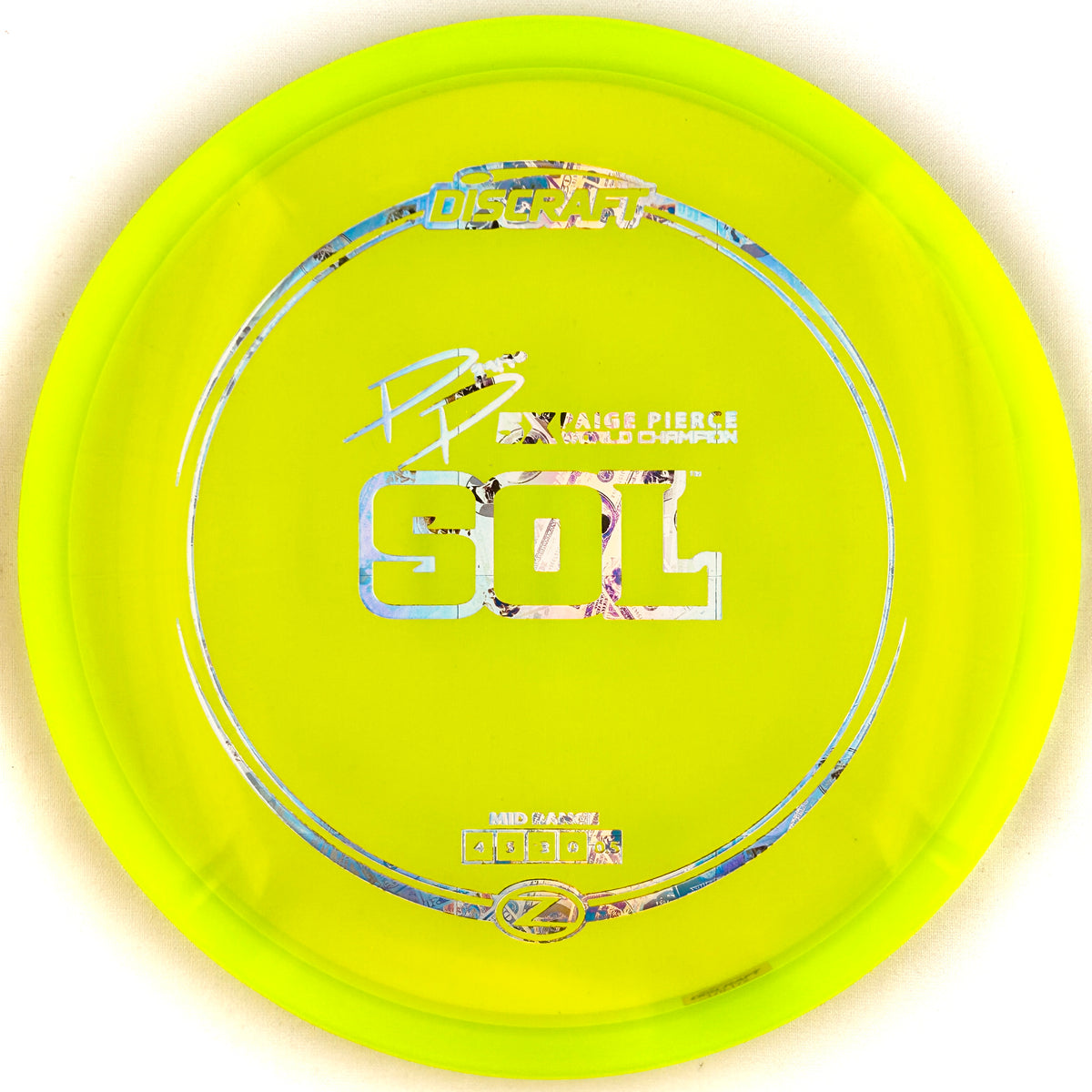 Discraft Z Line Sol - Paige Pierce Signature Series – Island Disc Golf ...